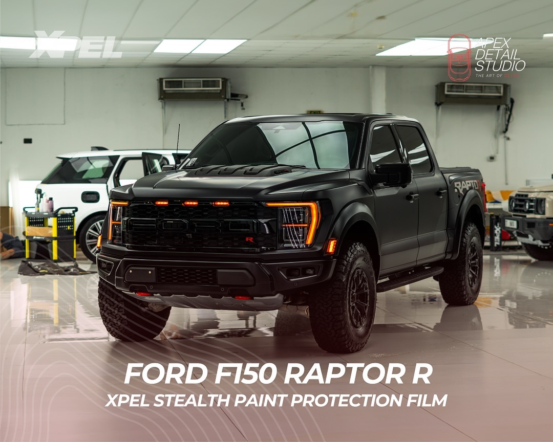 XPEL Stealth Matte Paint Protection Film on a Ford Raptor
